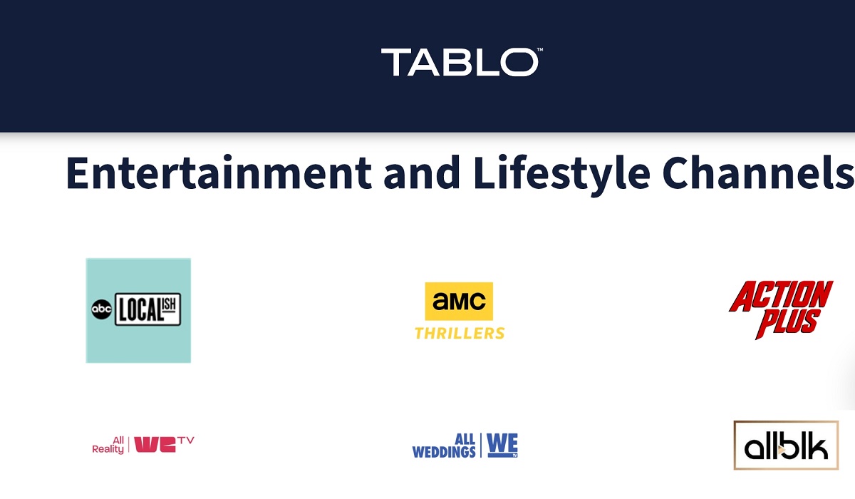 All free channels on Tablo TV: complete updated list - StreamDiag