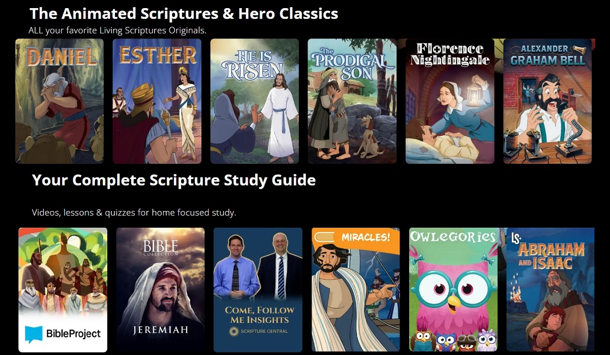 The main difference between Living Scriptures and Pure Flix - StreamDiag