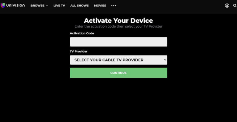 How to activate Univision on Roku, Fire TV, Hulu, Smart TV - StreamDiag